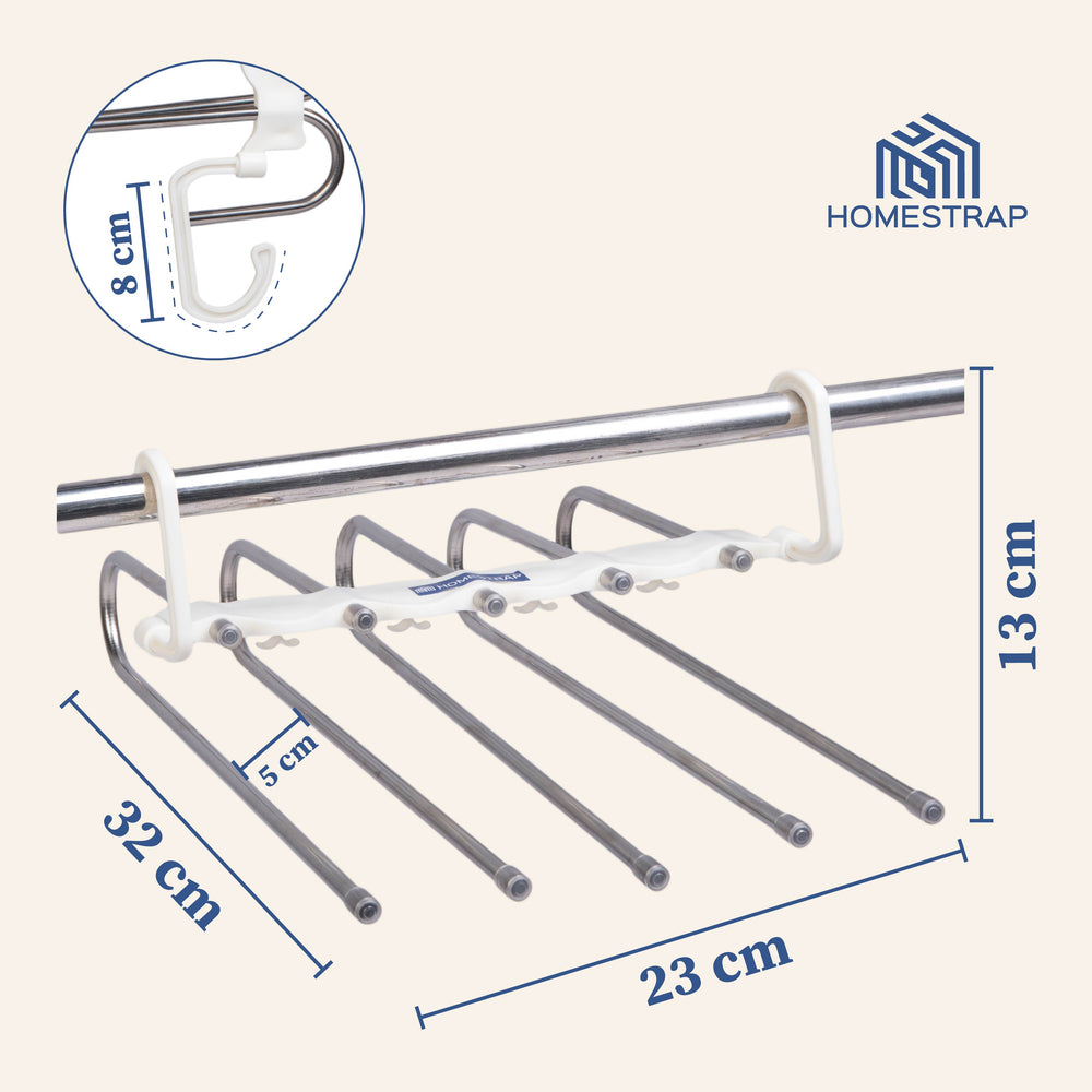 Space-Saver 5-in-1 Hanger | Multi-Layer Foldable Hanger