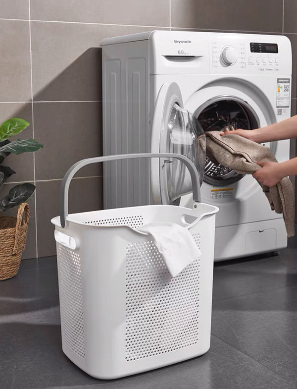 Laundry Basket with Wheels – 3-Layer Storage Rack | Homestrap