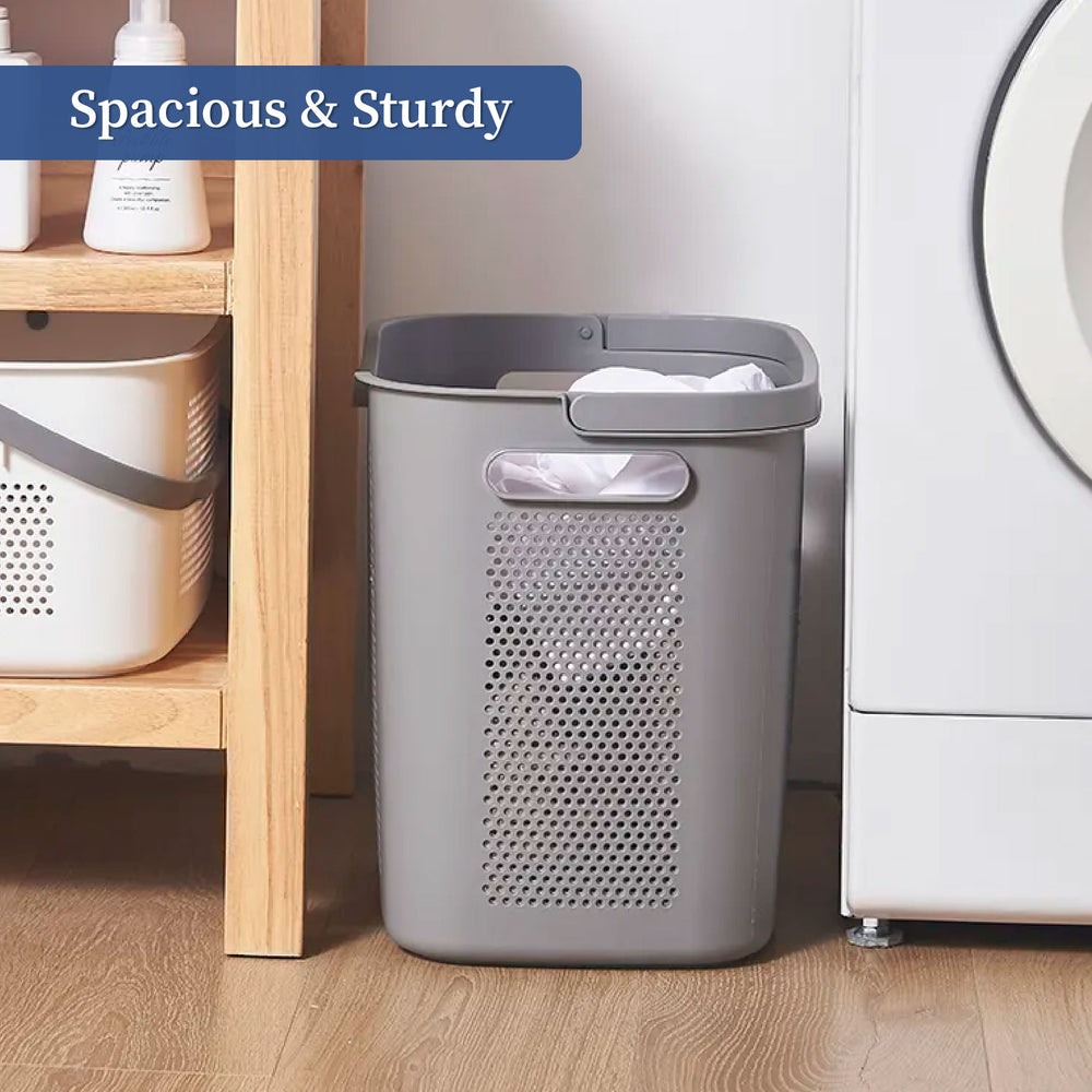 Laundry Basket with Wheels – 3-Layer Storage Rack | Homestrap
