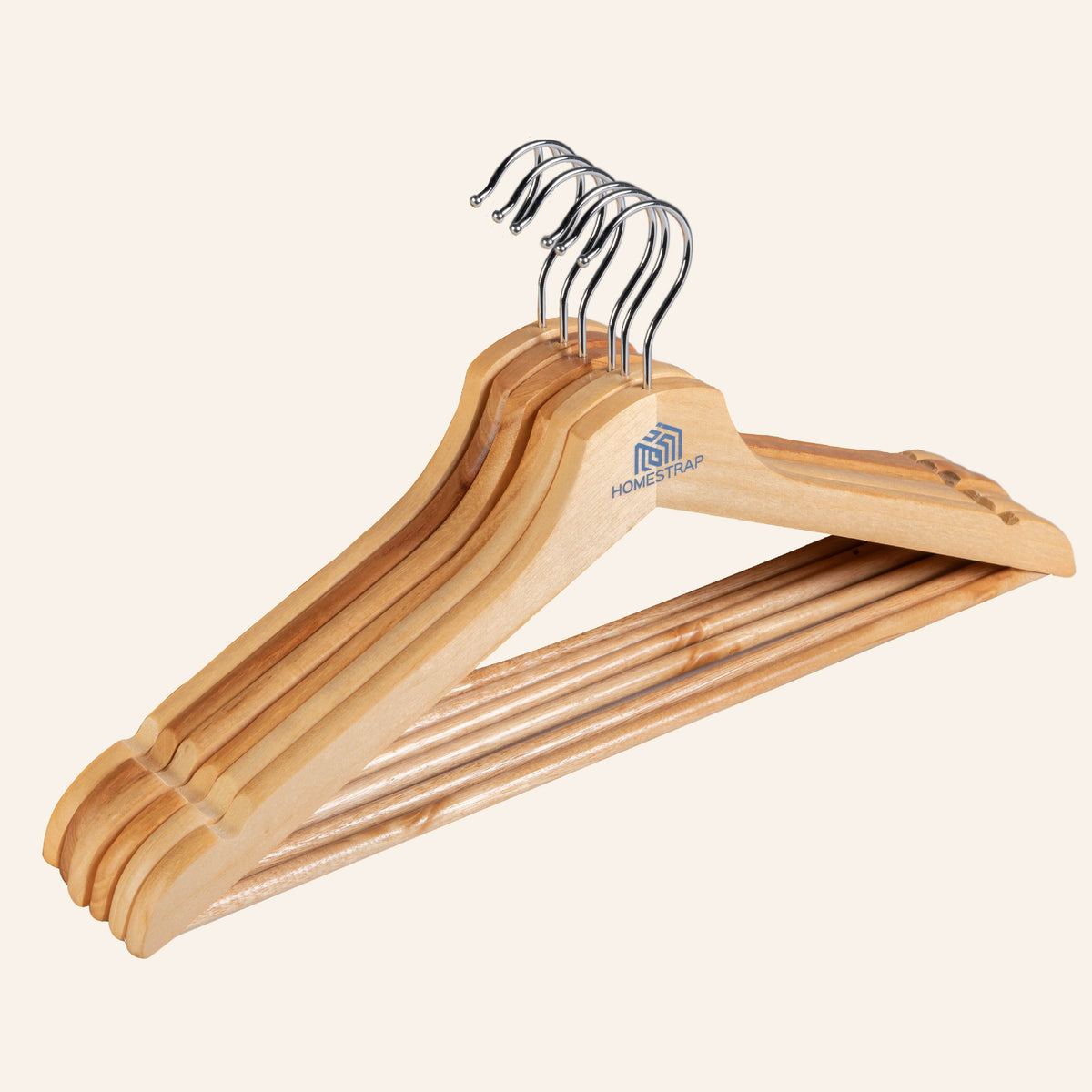 Premium Wooden Hanger | Wooden Round Bar Hanger