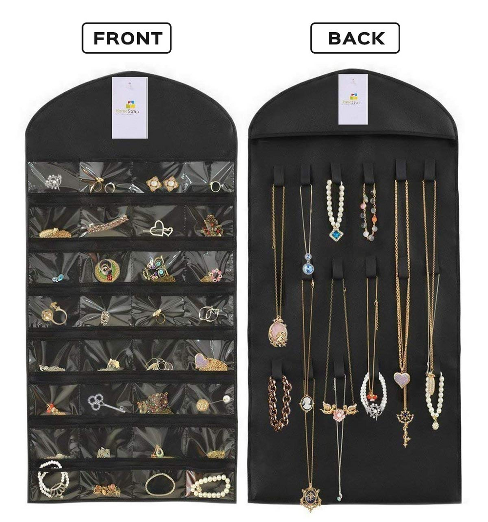 Double Sided Hanging Jewellery Organizer | Pack of 2